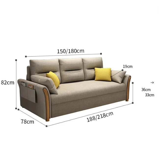 Modern Minimalist Expandable Sofa Bed Armchair – H&A Middle East FZC-LLC