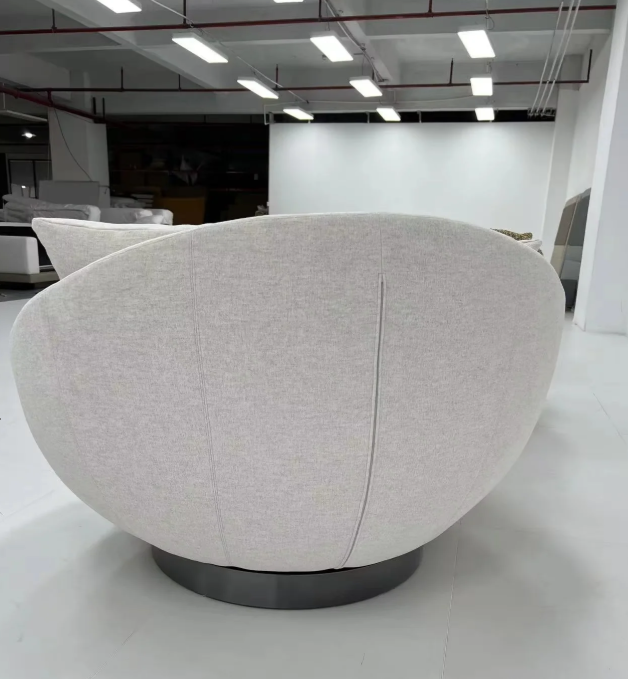 Luxury Nordic Modern Fabric Lounge Chair – Single Seater Sofa – H&A ...